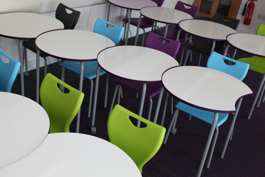 Classroom Furniture. Desks, Chairs and Shelves - Witley Jones