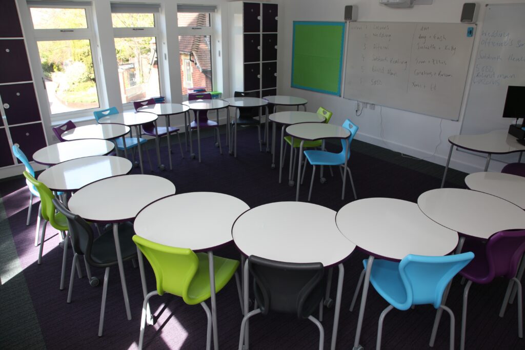 Classroom Furniture. Desks, Chairs and Shelves - Witley Jones